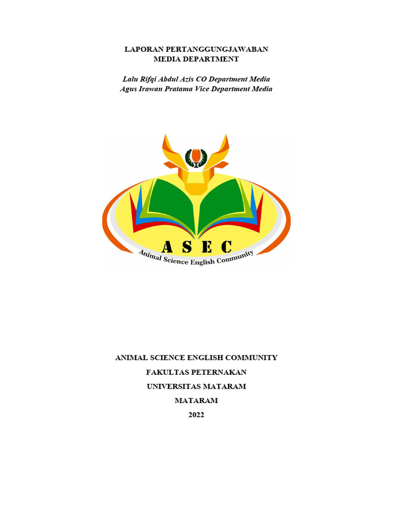 LPJ Media Departemen Asec 2022 | PDF | Karier & Perkembangan | Seni