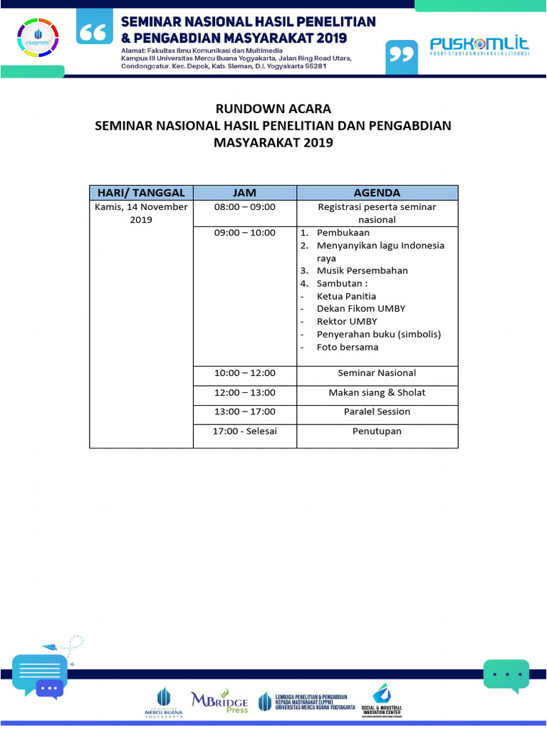 Rundown Acara | PDF