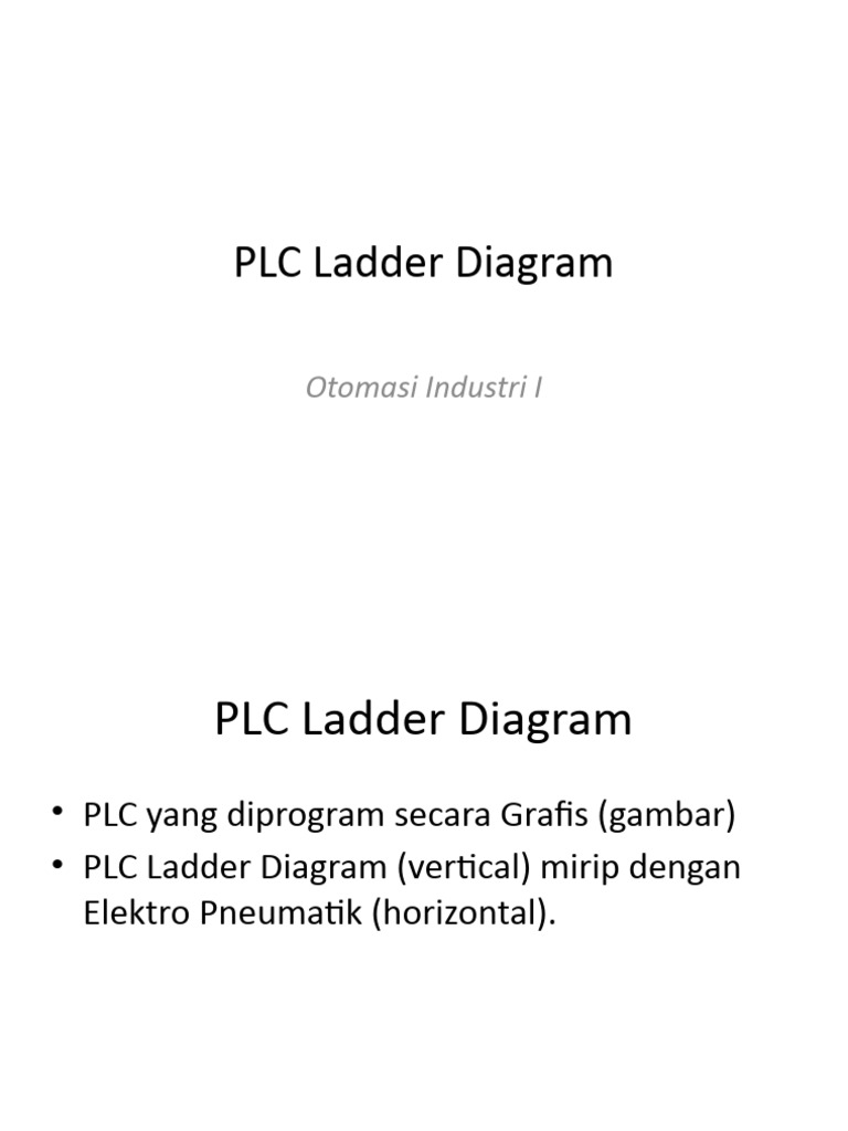 Pertemuan 12 Plc Ladder Diagram Pdf 0602