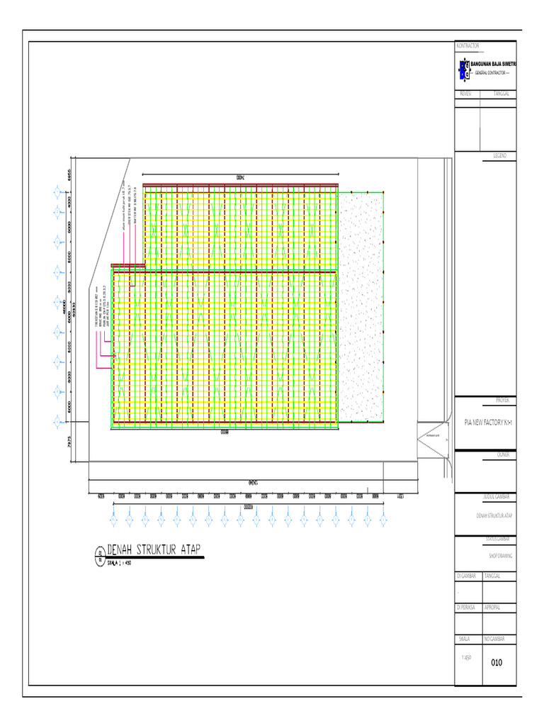 010 Denah Struktur Atap-Layout1 | PDF