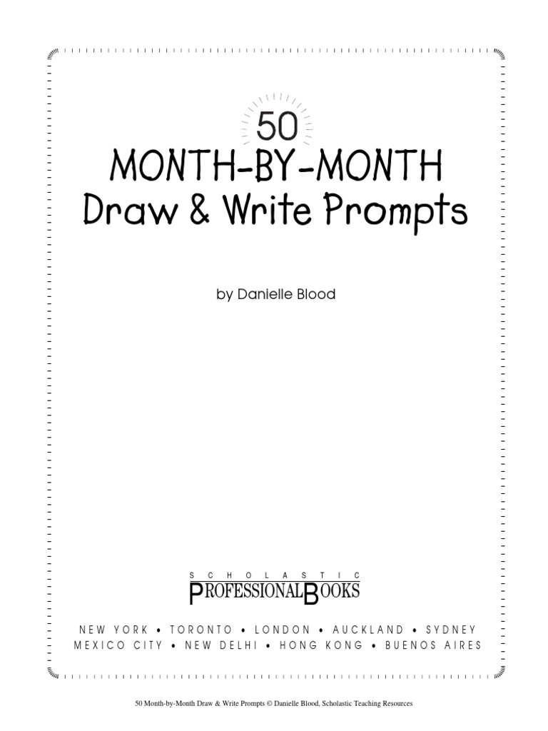 50 Month-by-Month Draw & Write Prompts | PDF | Books | Dream