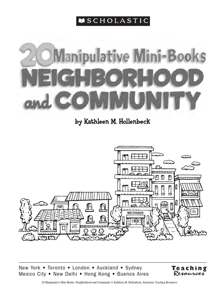 20 Manipulative Mini-Books Neighborhood and Community | PDF ...
