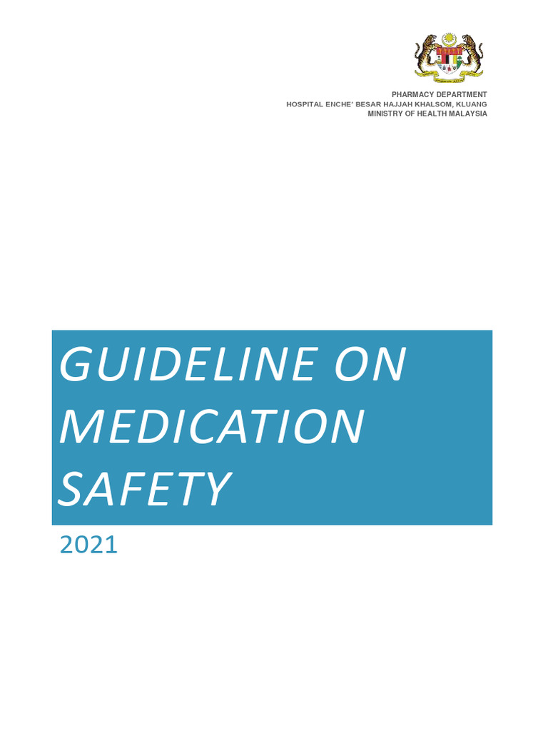 Guideline-Medication-Safety-2021 | PDF