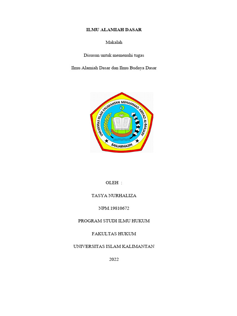 Pemahaman Ilmu Alamiah Dasar | PDF | Ilmu Sosial | Filsafat
