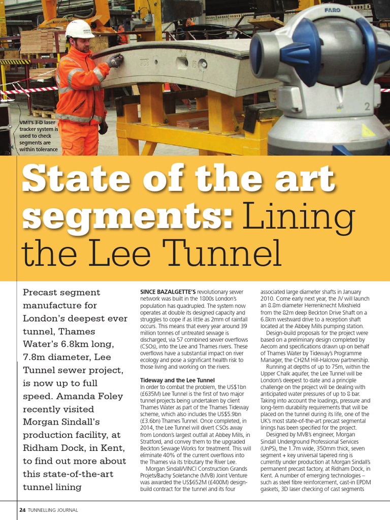 State of The Art Segments - Lining The Lee Tunnel | PDF