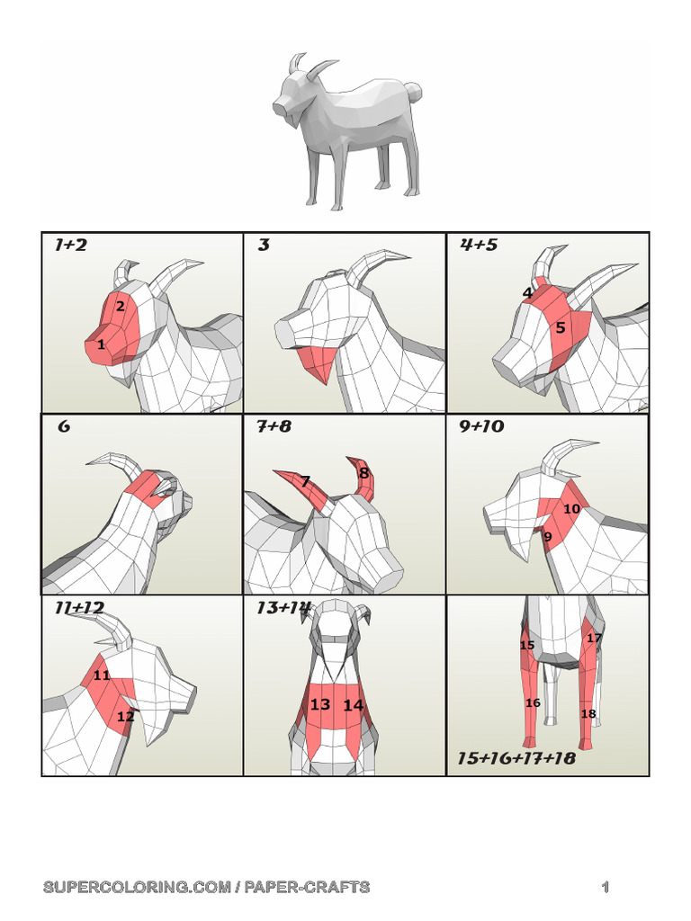 Goat Paper Crafts | PDF