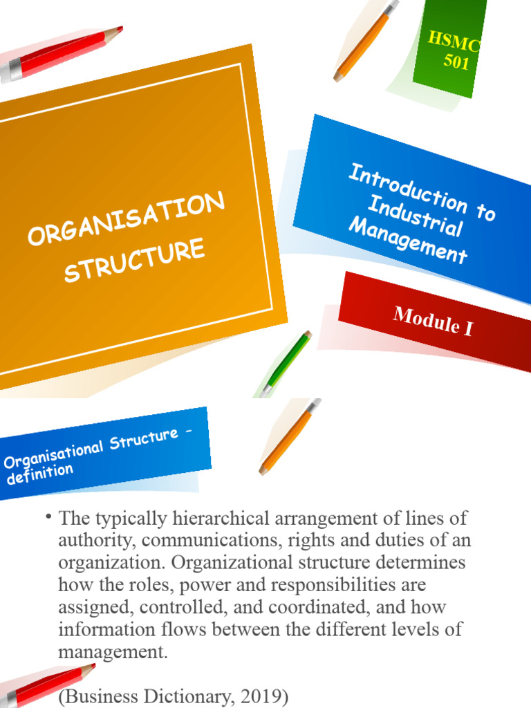 HSMC 501: Understanding Organizational Structure | PDF | Organizational ...