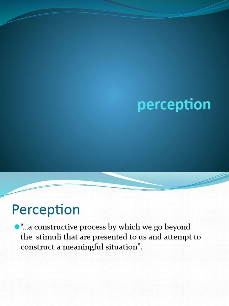 Perception | PDF | Perception | Illusion