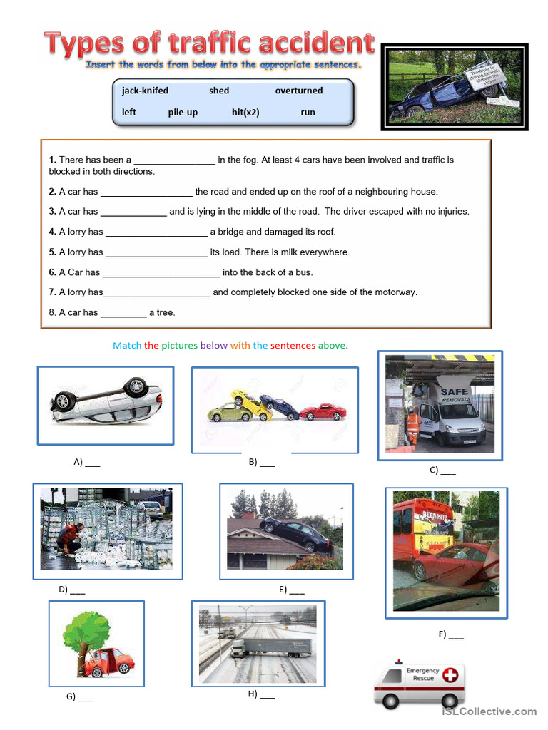 Types of Road Accidents | PDF | Road Transport | Land Vehicles