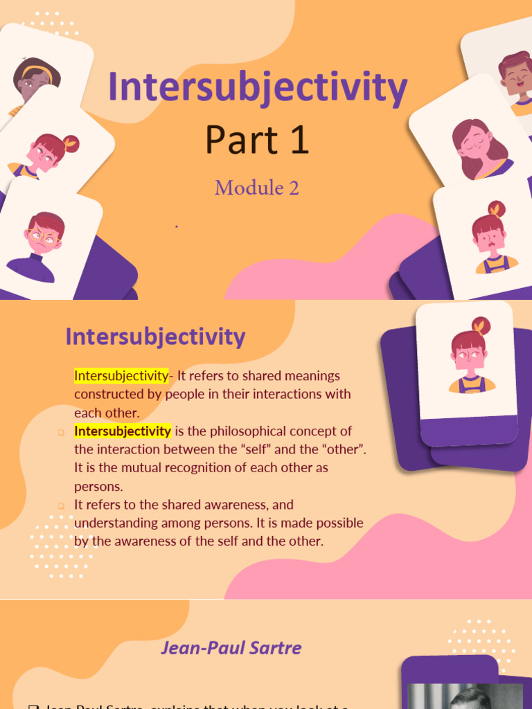 Lesson 13 Intersubjectivity Part 1 | PDF | Empathy | Behavioural Sciences