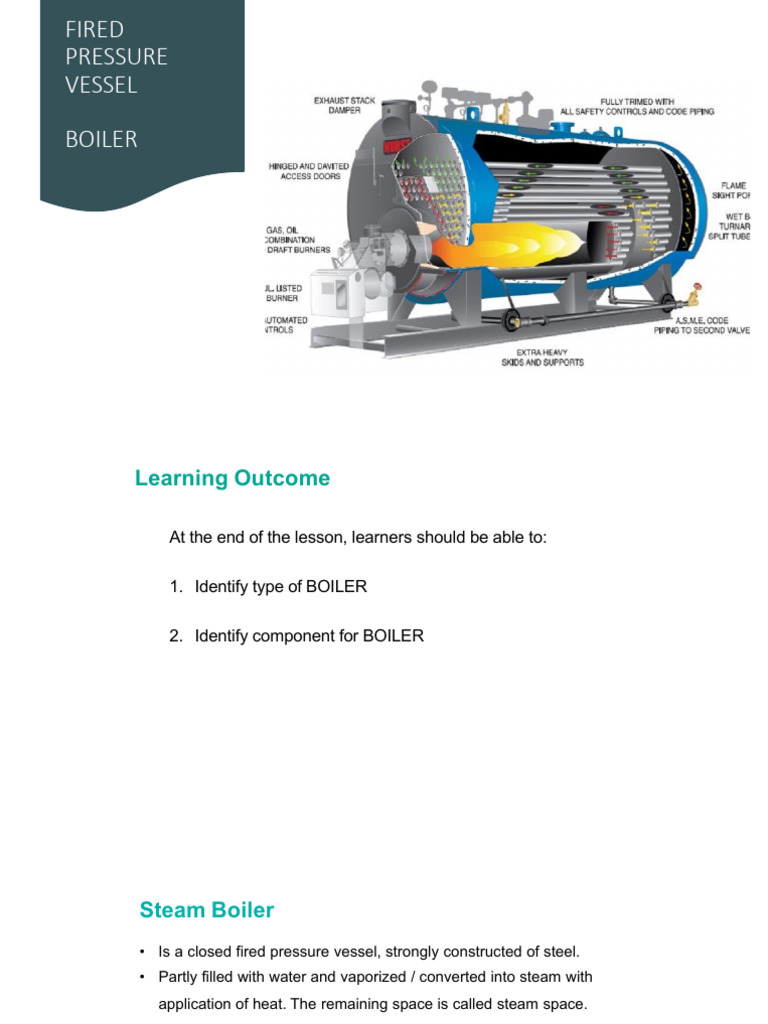 BVF3184 Topic 4 Part 1 - Boiler Components | PDF | Boiler | Steam