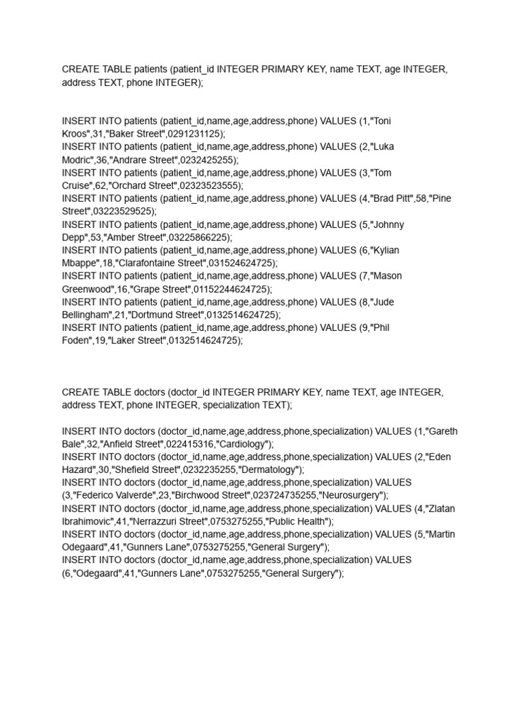 SQL Database | PDF | Information Retrieval | Drugs SQL Database | PDF | Information Retrieval | Drugs