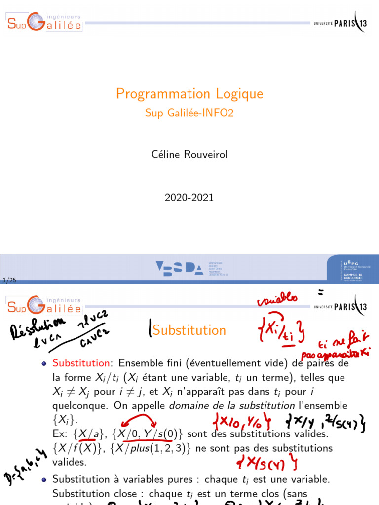 CM06 Cours Plog Info2 Unif Resol | PDF
