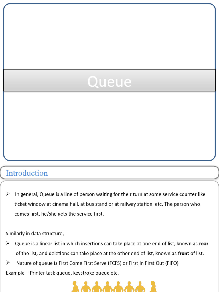 8 Queue | PDF | Queue (Abstract Data Type) | Computer Data 8 Queue | PDF | Queue (Abstract Data Type) | Computer Data