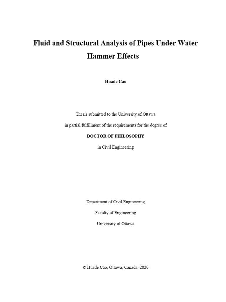Cao Huade 2020 Thesis | PDF | Finite Element Method | Waves