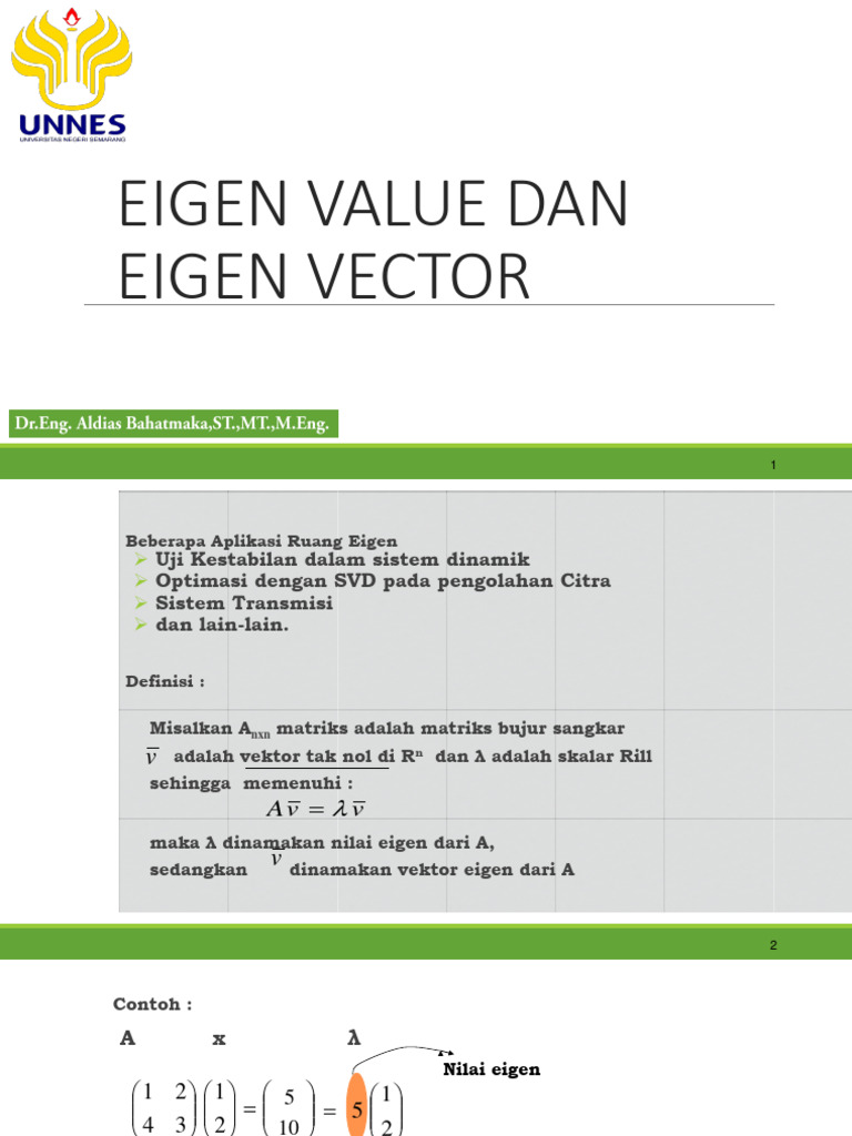 Eigen Value Dan Eigen Vector - Review | PDF
