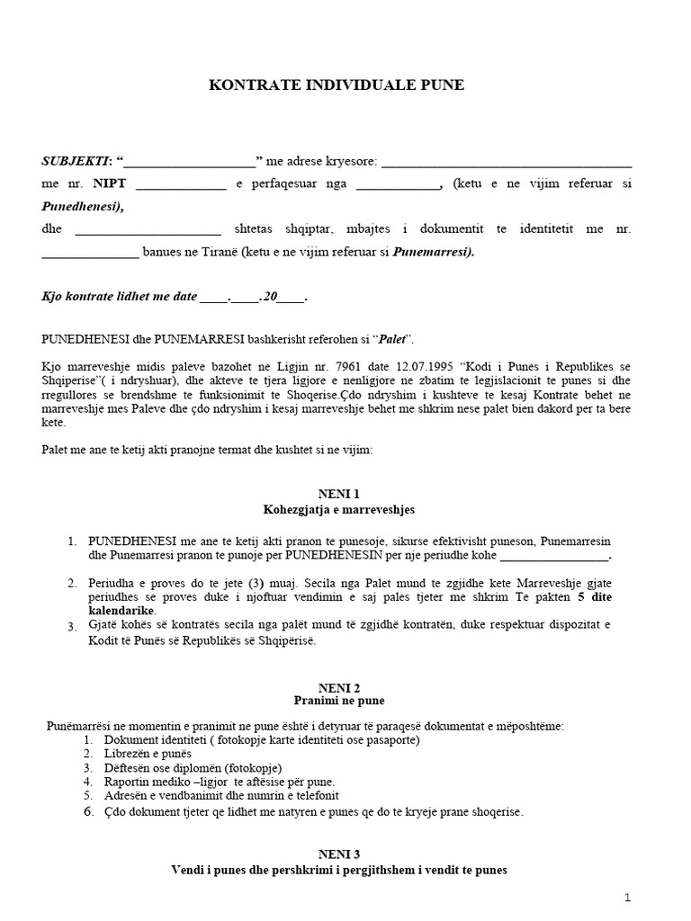Kontrate Pune | PDF