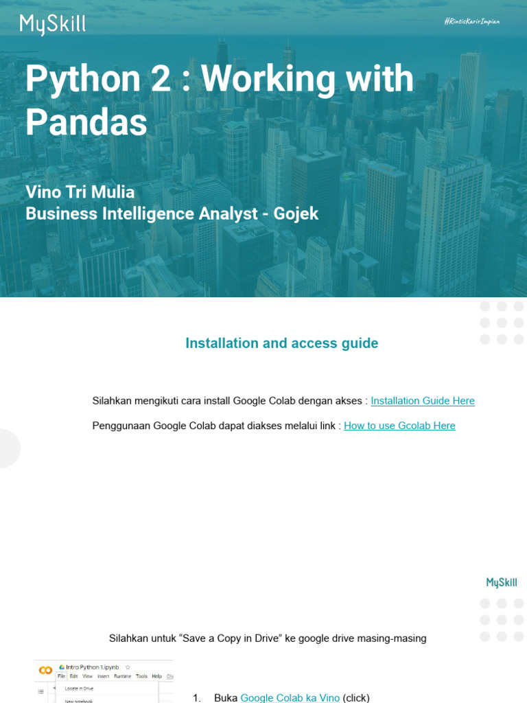 Python 2 - Working With Pandas | PDF