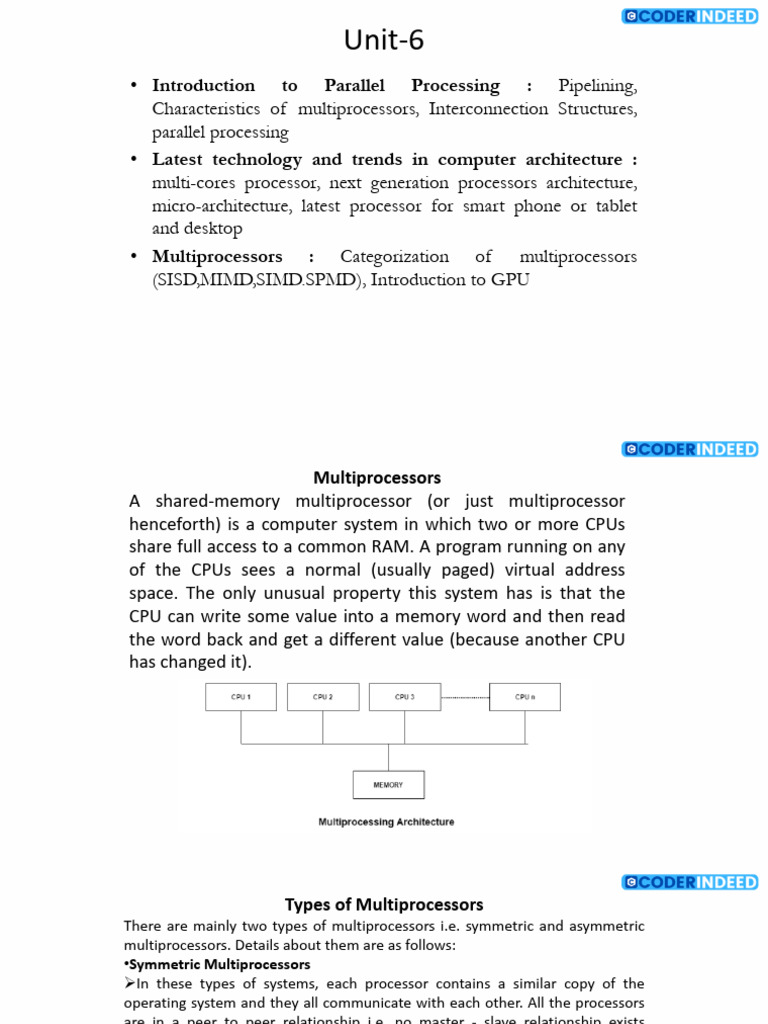 Unit Vi Pdf Multi Core Processor Central Processing Unit