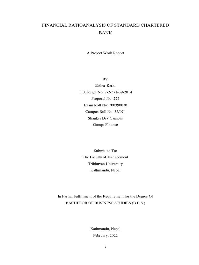 BBS Final Year Project | PDF | Banks | Investing