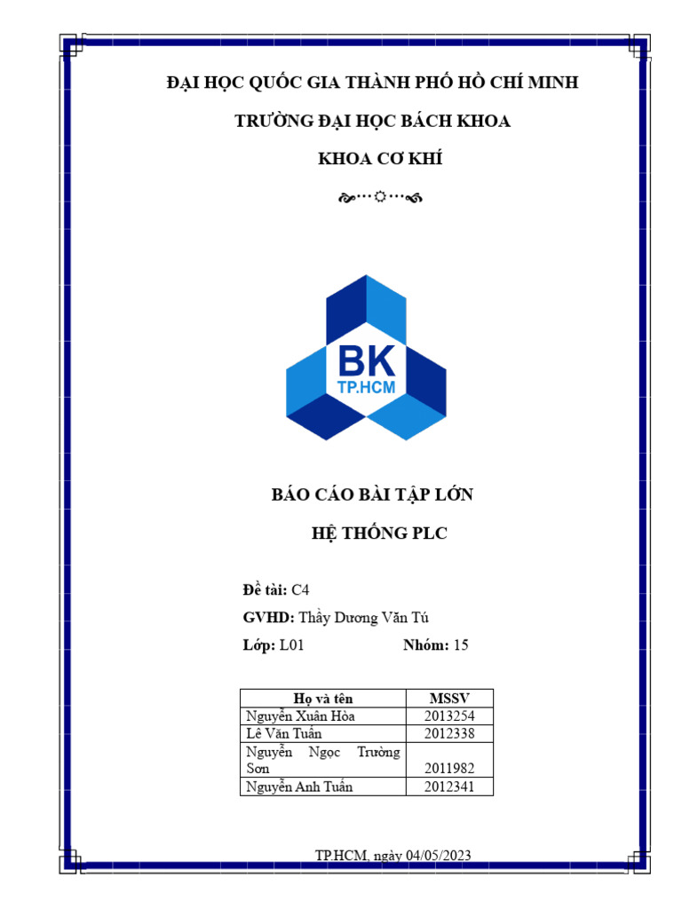PLC C4 Nhóm-15 | PDF
