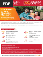 ABSLI Nishchit Aayush Plan V12 Brochure Web Version 8679bdb2d3 | PDF | Insurance | Present Value