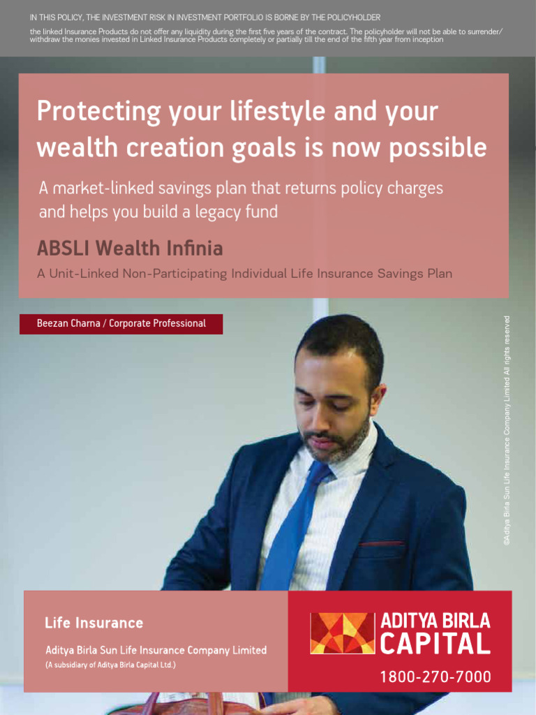 ABSLI Wealth Infinia Plan Overview | PDF | Insurance | Option (Finance)