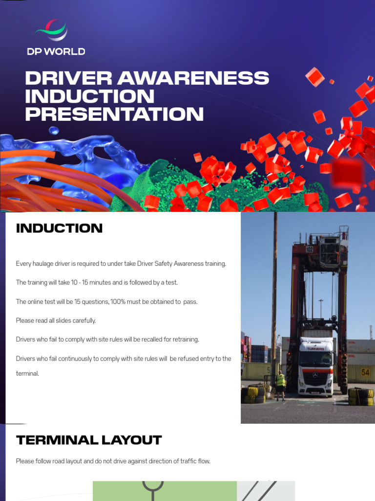 Driver Awareness Induction DP World Southampton 2022 | PDF | Truck ...
