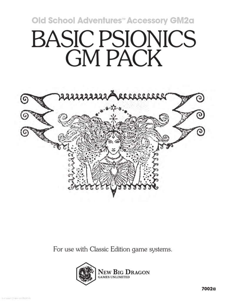 GM2a Basic Psionics GM Pack | PDF | Trademark | Dungeons & Dragons