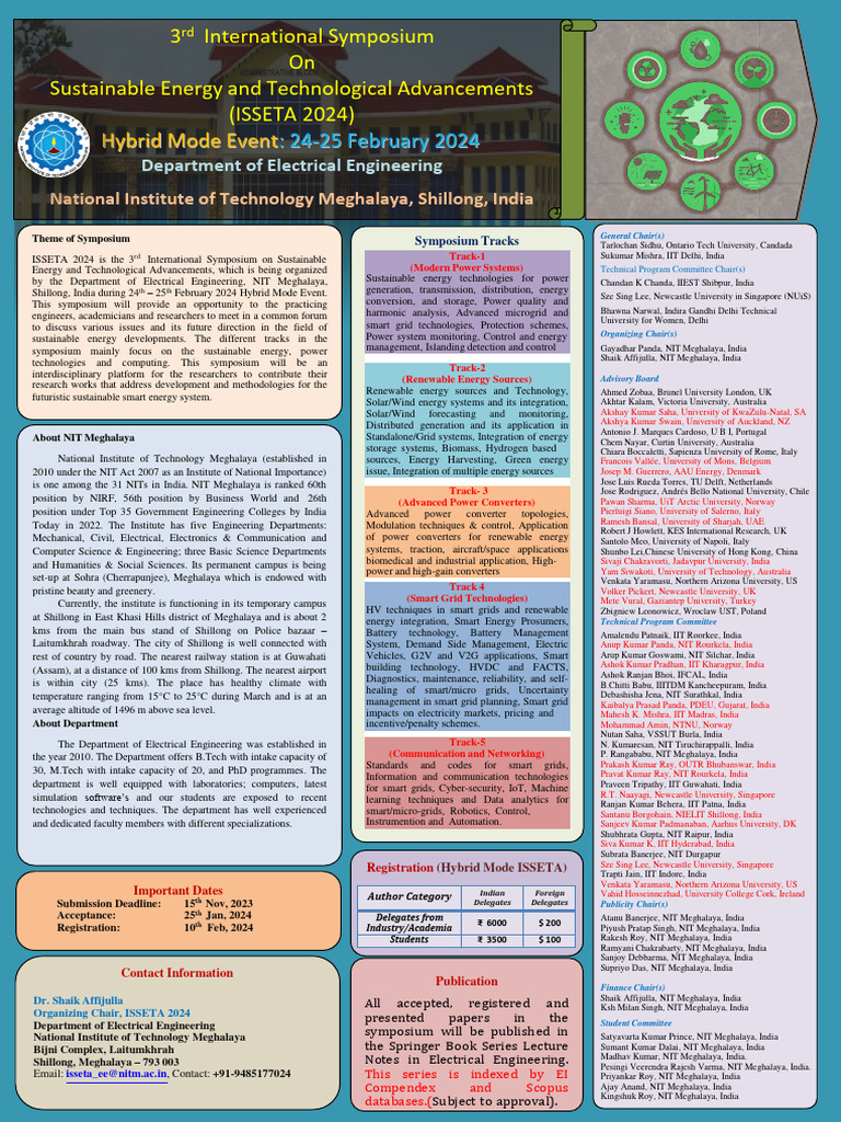 3rd-ISSETA Symposium Brochure | PDF | Energy Development | Smart Grid