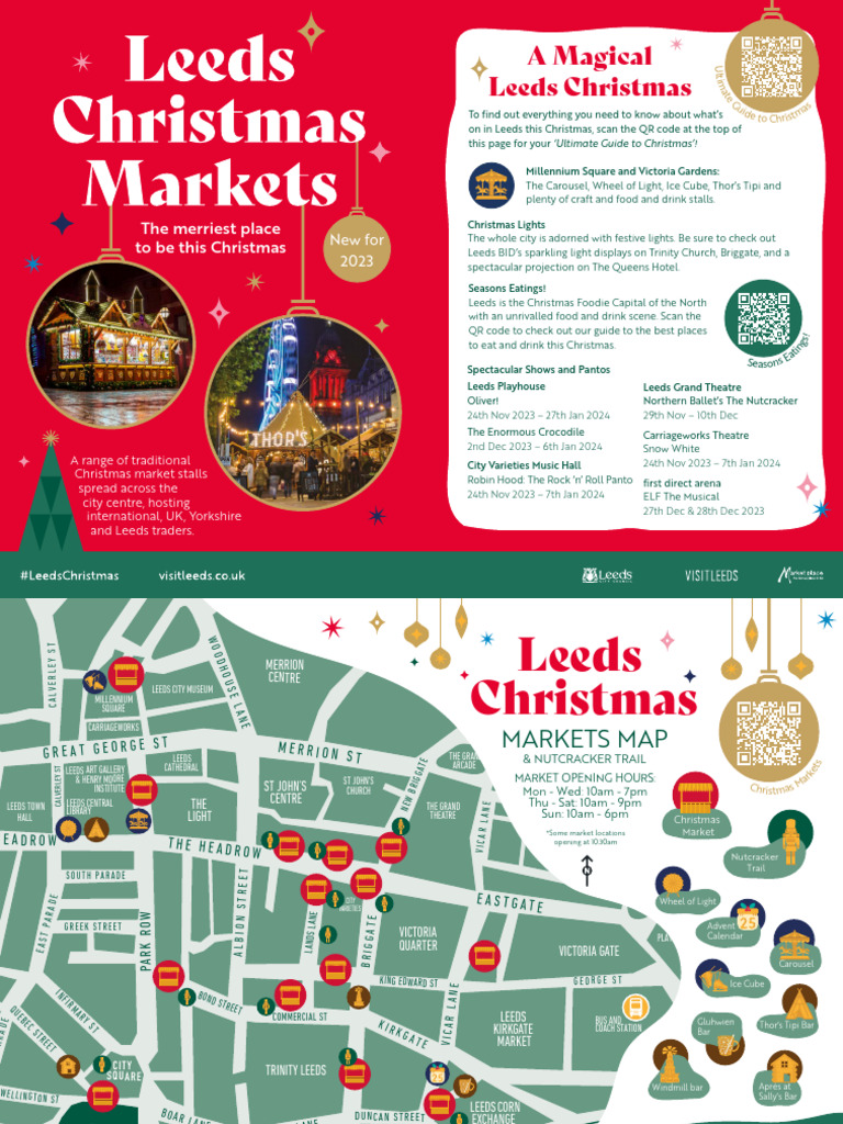 Leeds Christmas Market and Experiences Map 2023 | PDF