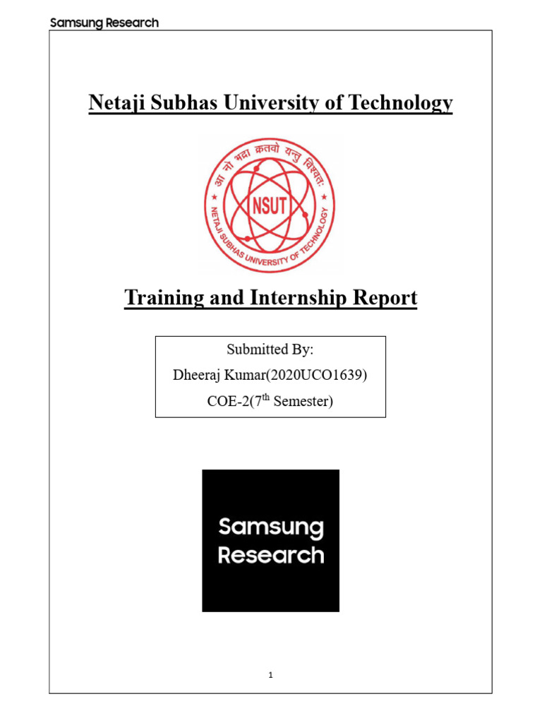 Intern Report - Merged | PDF