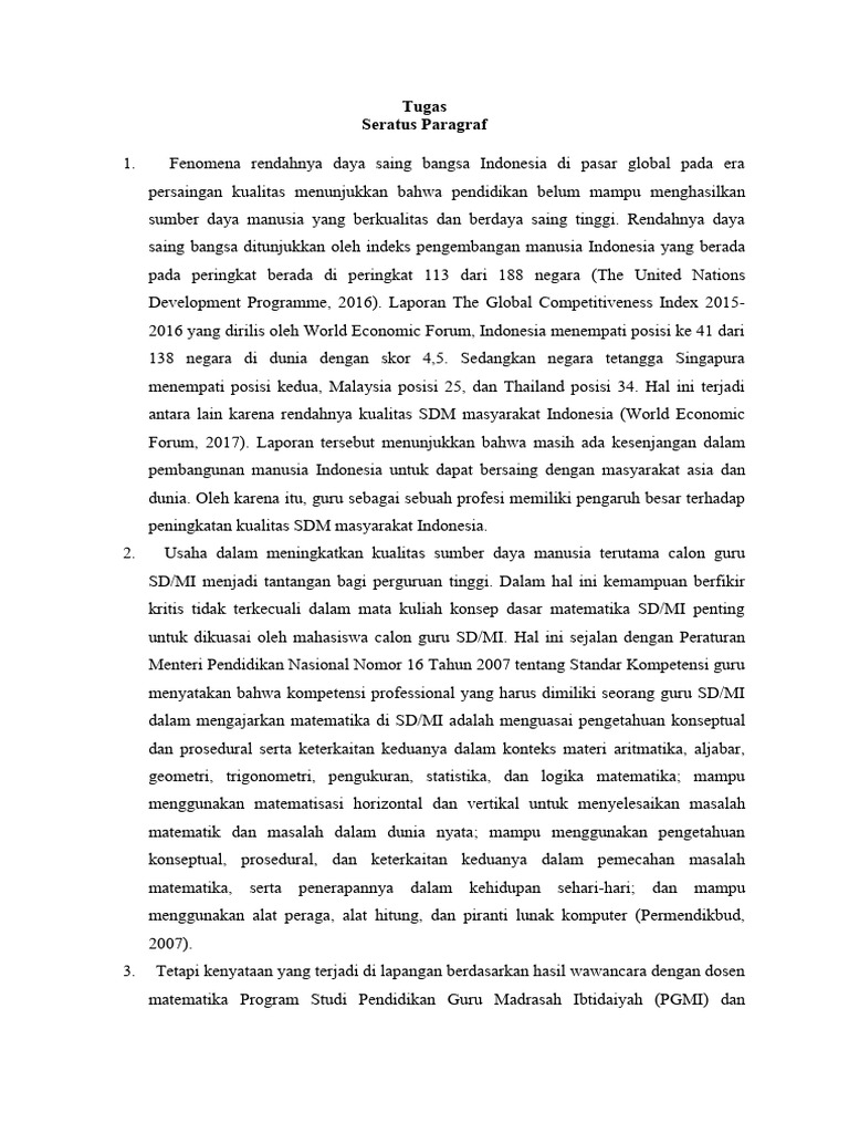 100 Paragraf Karya Tulis Ilmiah | PDF | Karier & Perkembangan