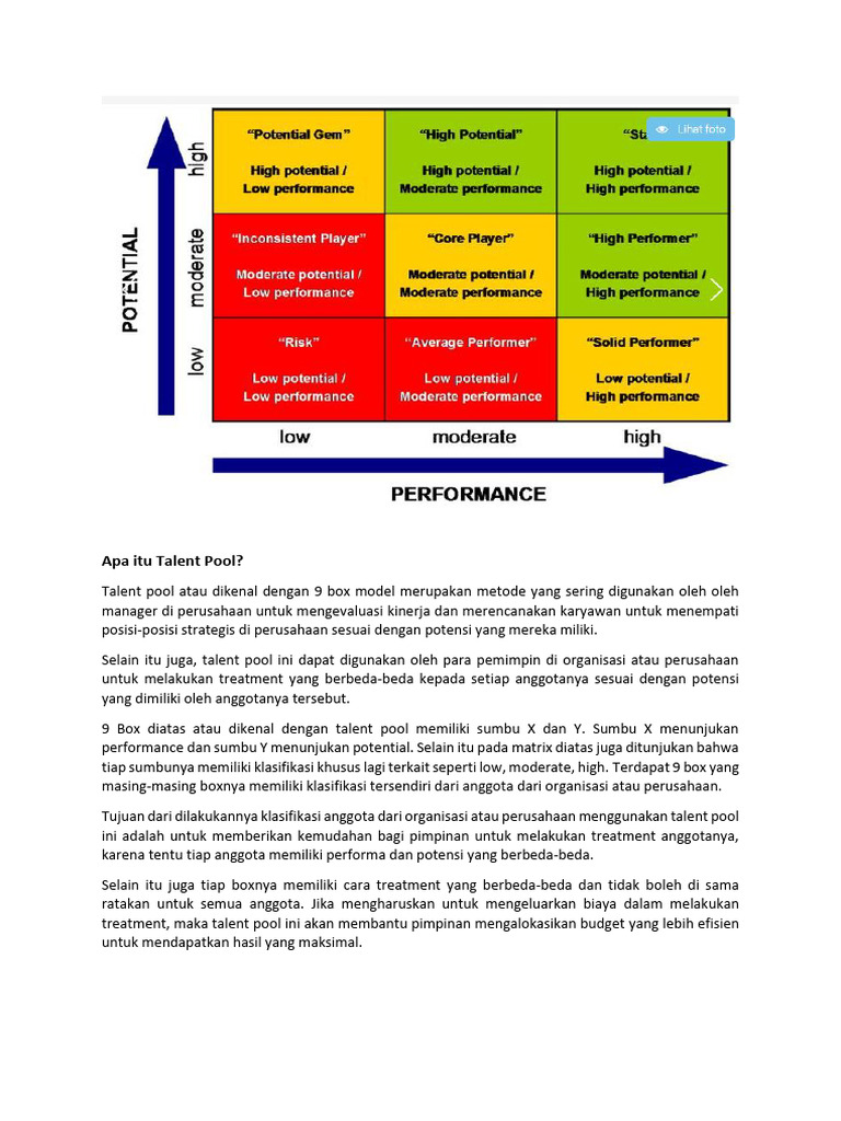 Apa Itu Talent Pool | PDF