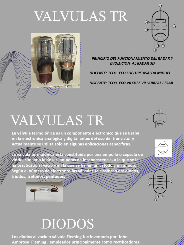 Evolución de Válvulas Termoiónicas | PDF | Tubo vacío | Componentes