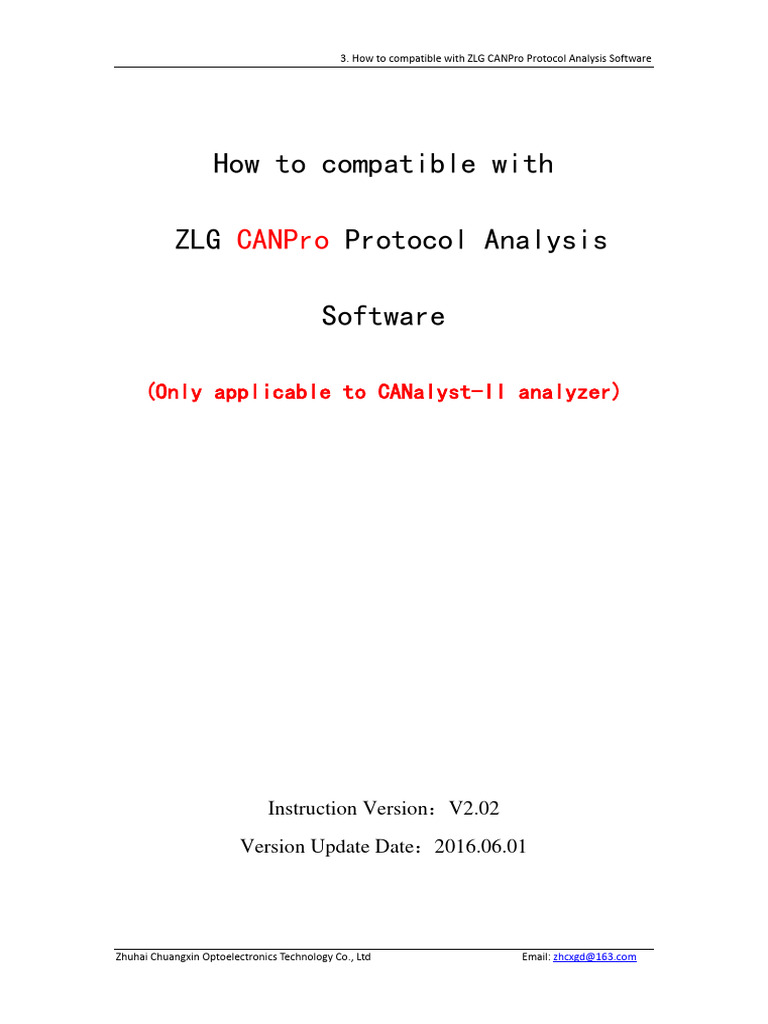 CANPro Software Setup Guide | PDF