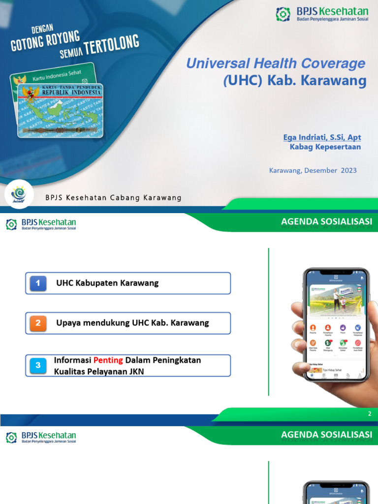 Sos UHC Karawang - Des 2023-Dinkess-RS PKM - BPJS | PDF