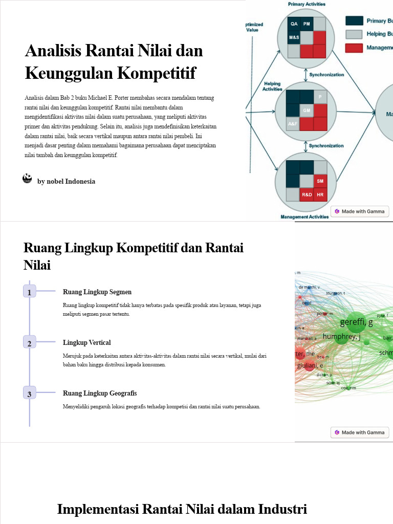 Analisis Rantai Nilai Dan Keunggulan Kompetitif | PDF | Bisnis