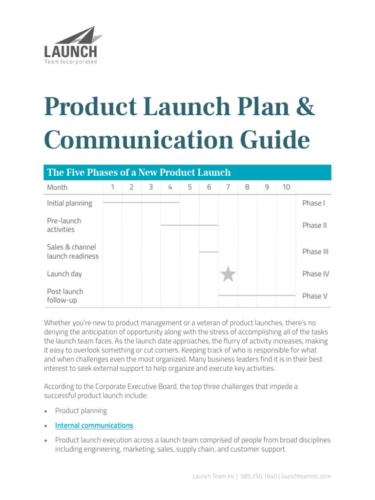 Product Launch Communication Guide | PDF | Sales | Marketing