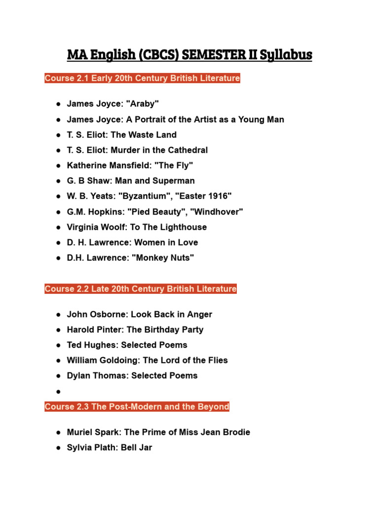 2nd Sem Syllabus | PDF | Classics 2nd Sem Syllabus | PDF | Classics