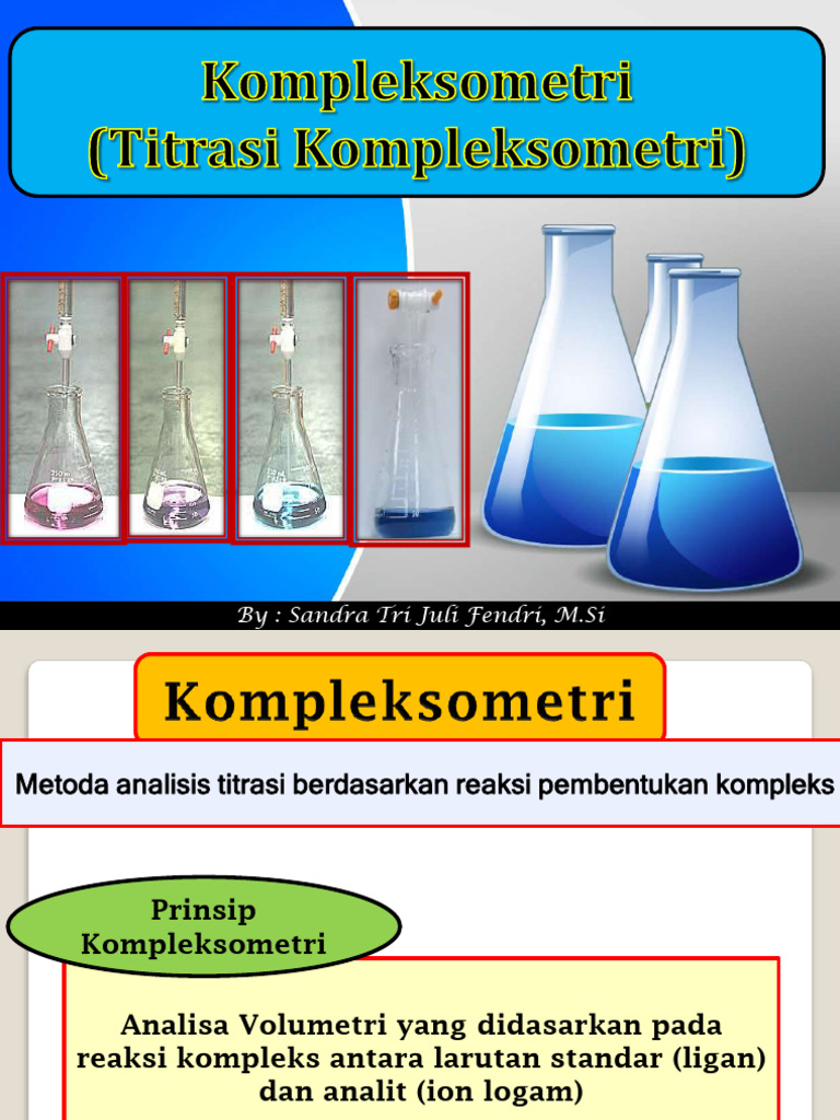 Titrasi Kompleksometri Bagian I | PDF | Sains & Matematika