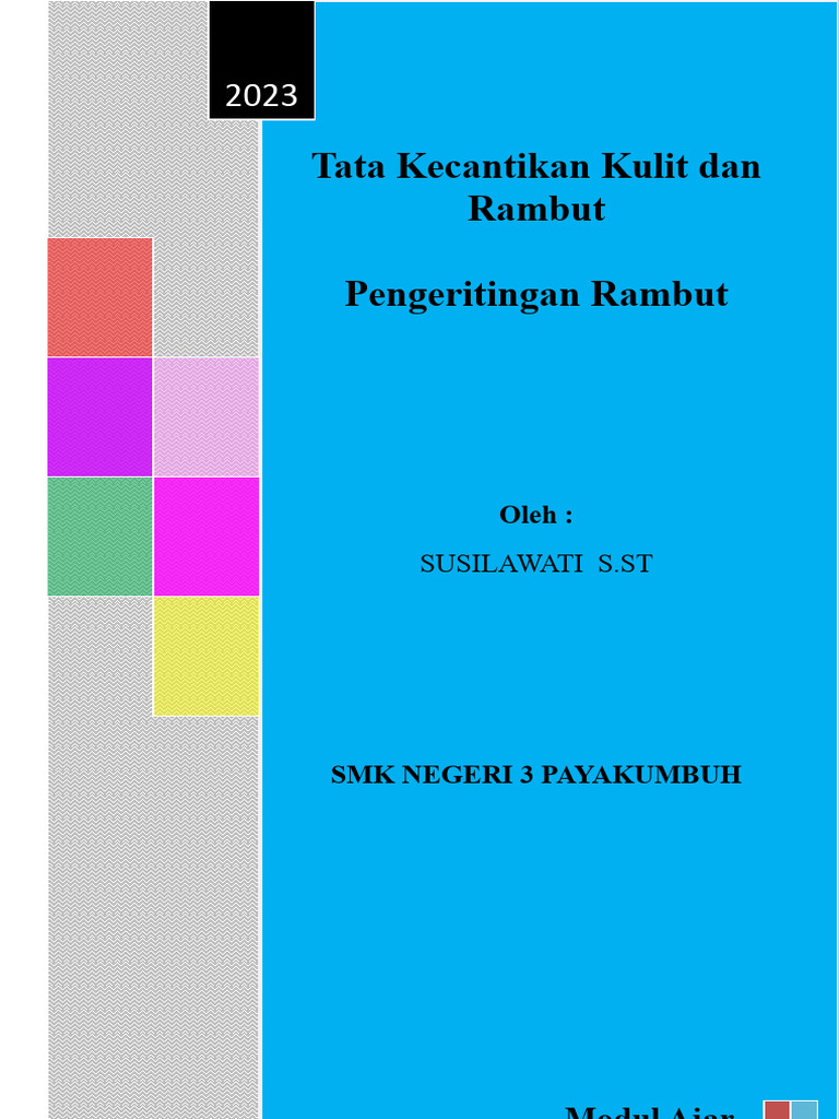 Modul Ajar Tata Kecantikan Kulit Dan Rambut | PDF | Karier & Perkembangan