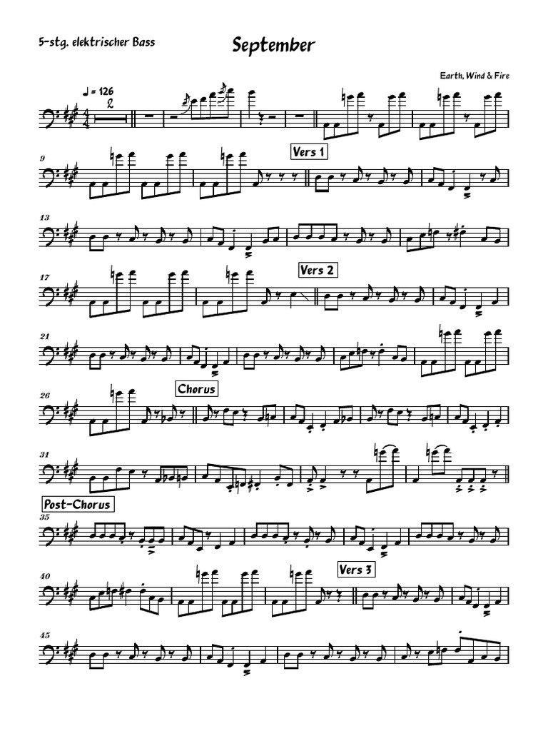 September Bass | PDF | Musical Forms