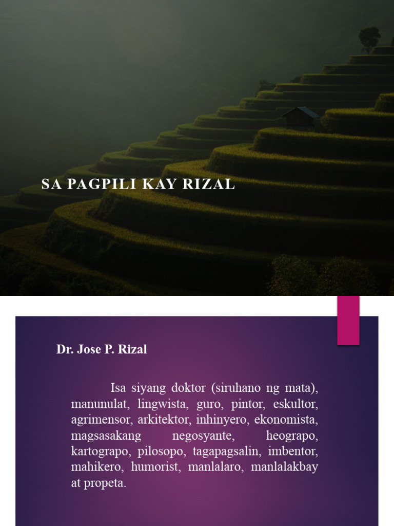 Aralin 1 - Sa Pagpili Kay Rizal - Part 2 | PDF