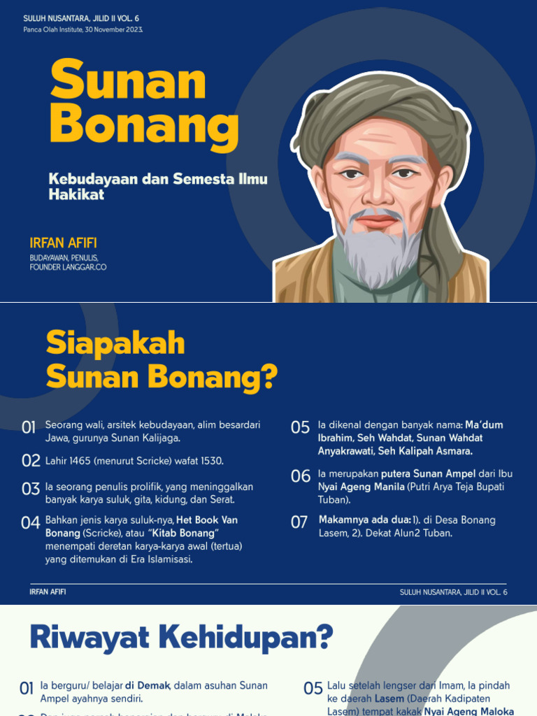 Suluh Nusantara RajaWali 2023 - Sunan Bonang | PDF