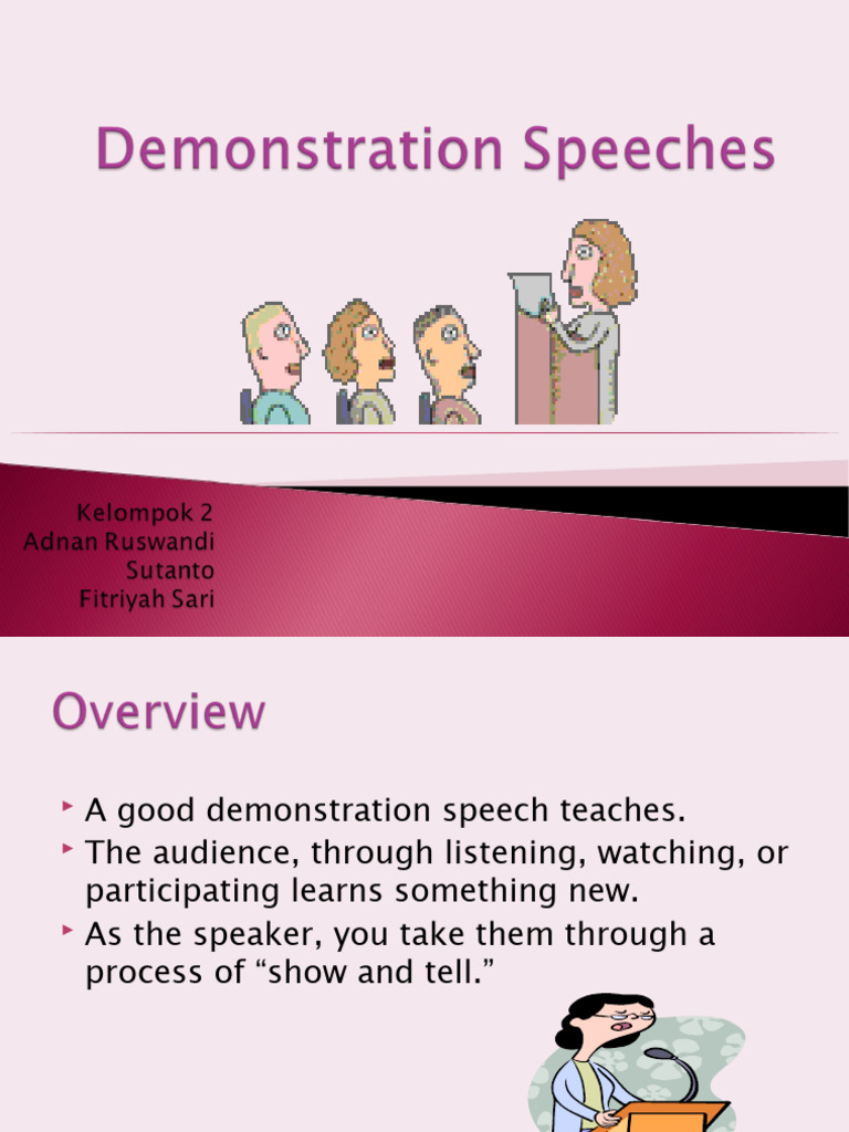 1122647924-Demonstration Speech Information | PDF | Speech | Cognition