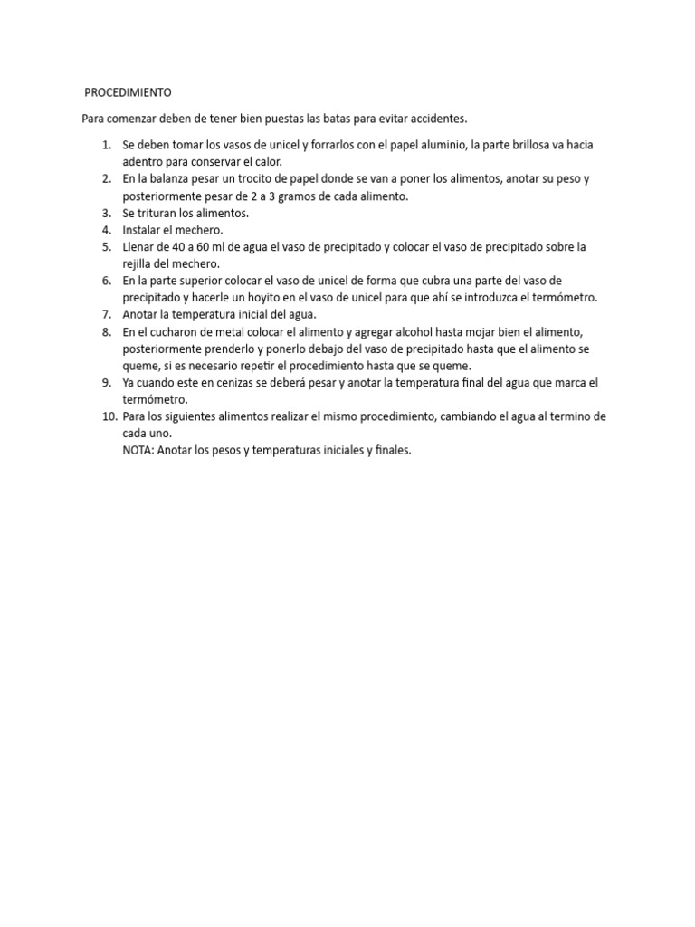 Procedimiento Practica de Fisica | PDF