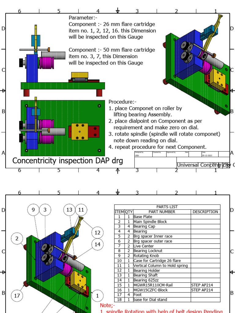 Concentricity Checking Fixture | PDF | Manufactured Goods | Tools