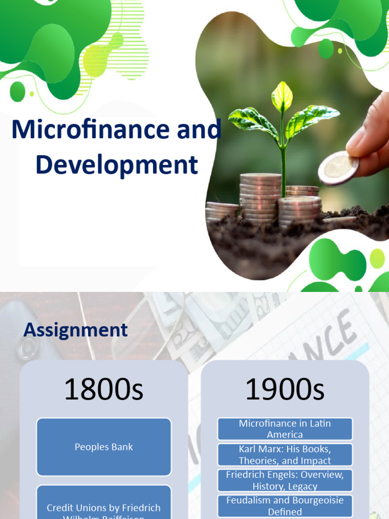 Microfinance and Development | PDF | Politics | History