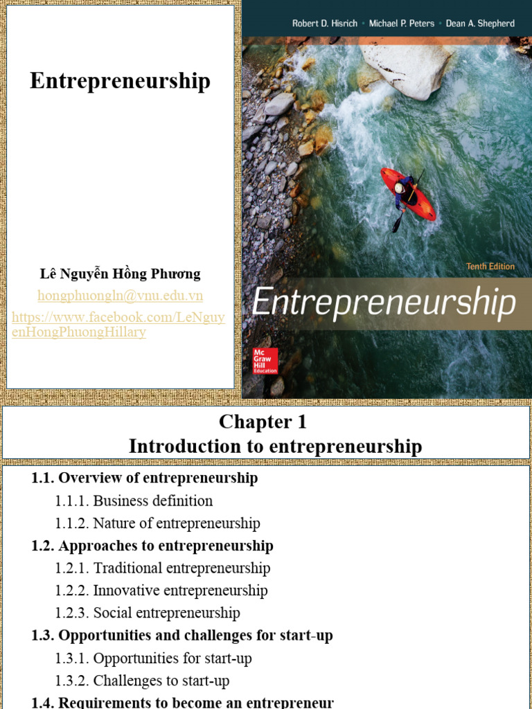 Chapter 1. Introduction To Entrepreneurship | PDF | Entrepreneurship ...